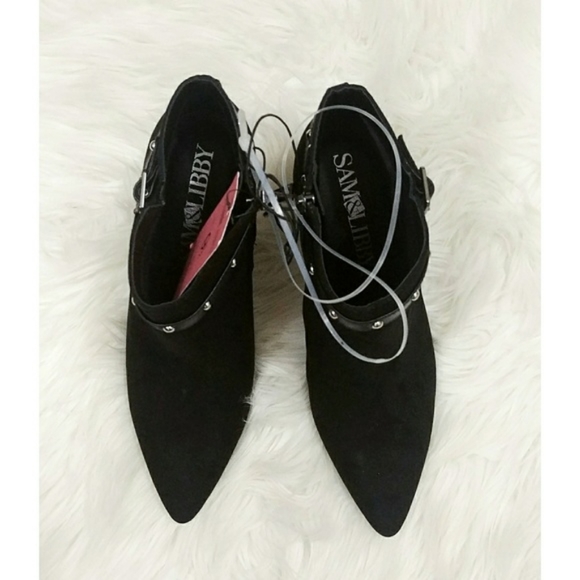 Sam & Libby | Shoes | Sam Libby Amy Studded Ankle Boots Heeled Black ...